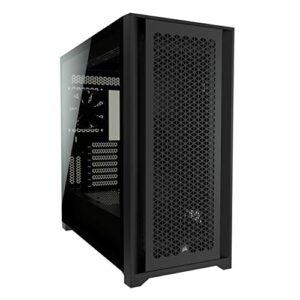 corsair 5000d airflow tempered glass mid-tower atx pc case - black