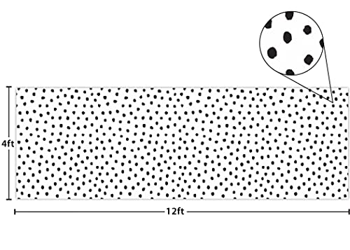 Black Painted Dots on White Better Than Paper® Bulletin Board Roll