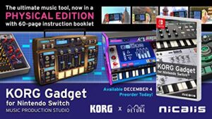 korg gadget for nintendo switch – nintendo switch