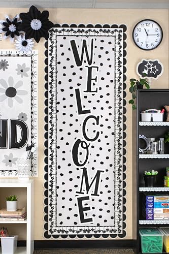 Black Painted Dots on White Better Than Paper® Bulletin Board Roll