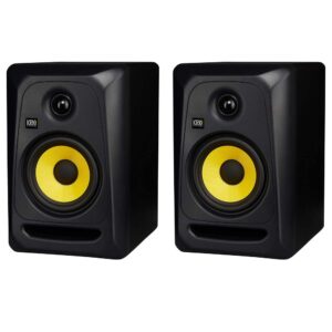 krk classic 5 near-field 2-way studio monitor, black (pair)