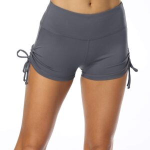 CADMUS Athletic Booty Shorts for Women 3 Pack High Waisted Workout Pro,1021,Black,Grey,Dark Green,Medium