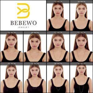 BEBEWO 14K Yellow Gold 1mm, 1.35mm Cable Chain Necklace for Women, Solid Gold Spring Clasp O Cable Chain Necklace 16inch-20inch