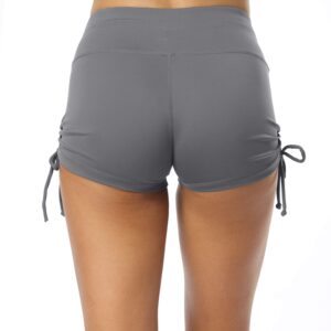 CADMUS Athletic Booty Shorts for Women 3 Pack High Waisted Workout Pro,1021,Black,Grey,Dark Green,Medium