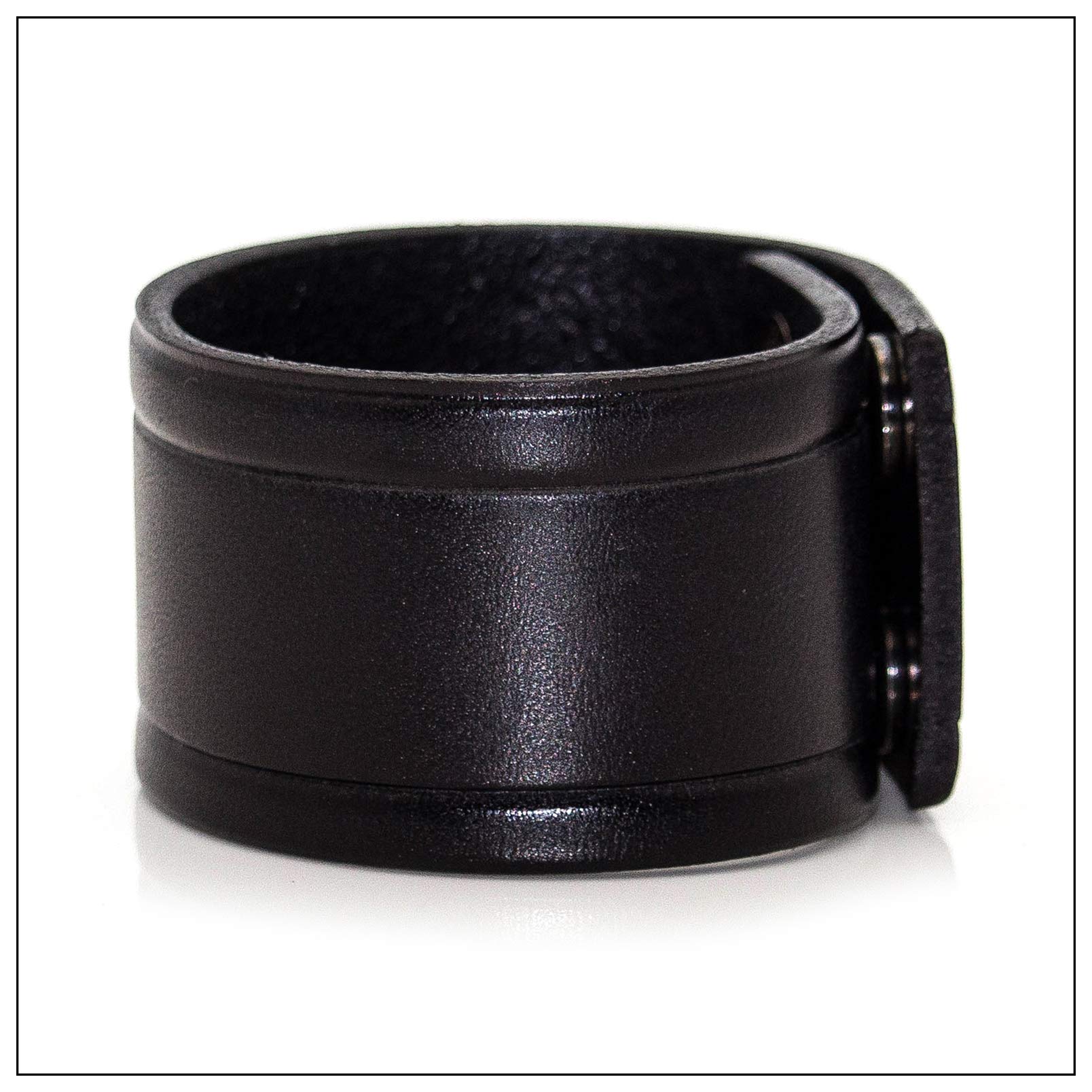 Heavstjer Punk Alloy Buckle Bracelet Wide Leather Wristband Cuff Bracelet