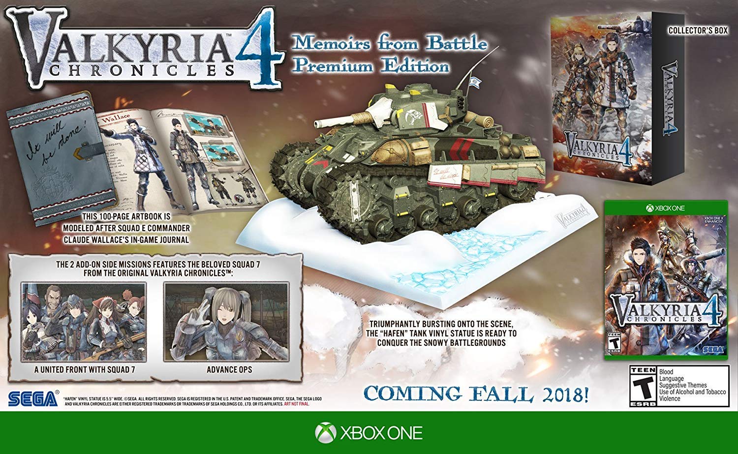 Valkyria Chronicles 4: Memoirs From Battle Edition - Xbox One (Renewed)