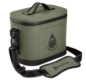 skog Å kust chillsåk airtight & leakproof soft cooler bags | flip 6 can olive green