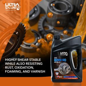 Ultra1Plus SAE 80W-90 Conventional Gear Oil API GL-5 (2 Gallon - 8 QTS)