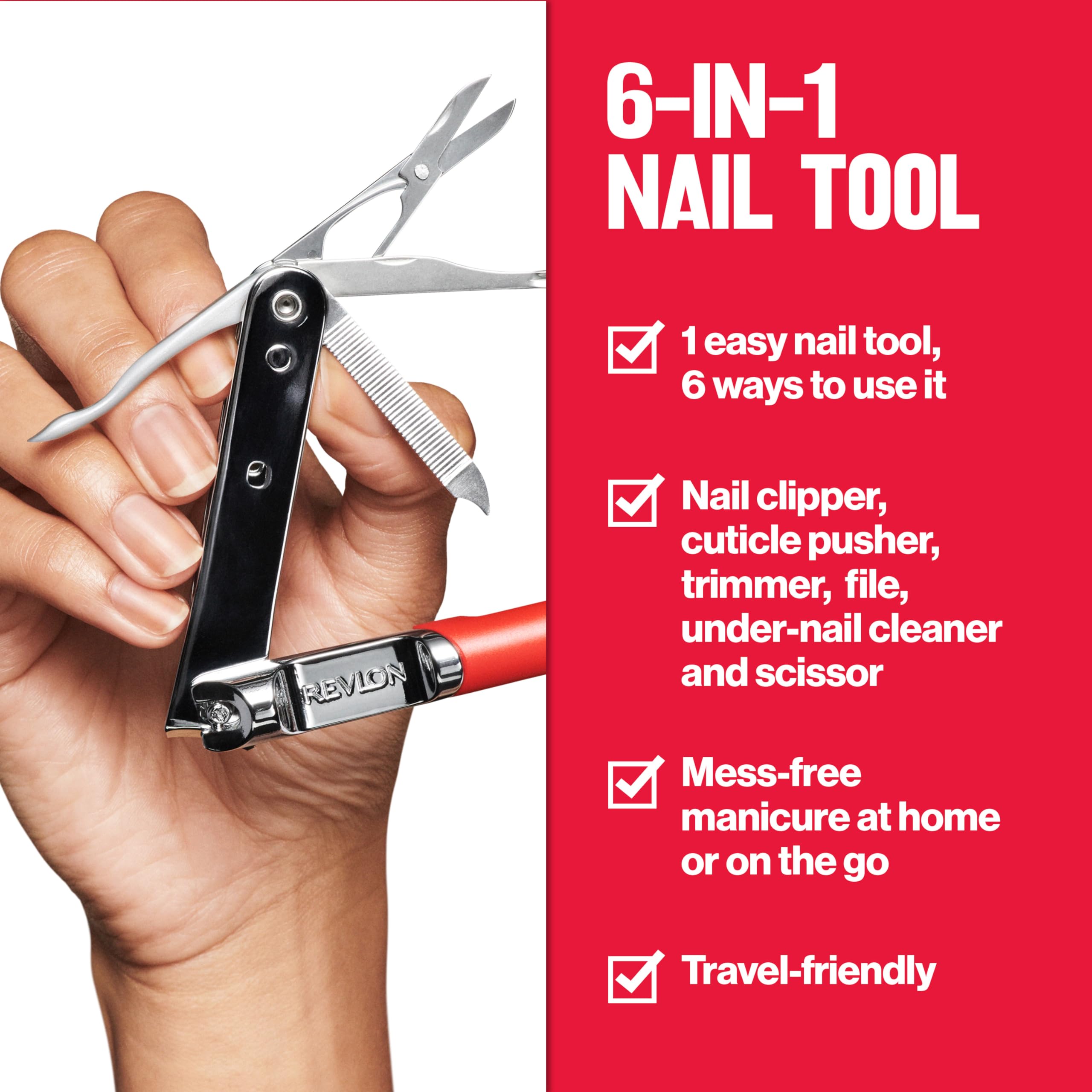 Revlon 6-in-1 Nail Tool, 1 count