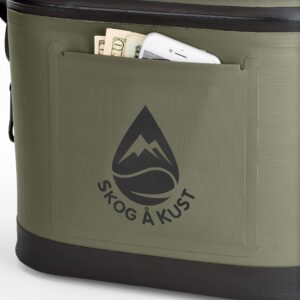 Skog Å Kust ChillSåk Airtight & Leakproof Soft Cooler Bags | Flip 6 Can Olive Green