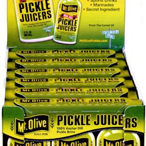 Mt. Olive Pickle Juicers Kosher Dill Pickle Brine, 2 Ounce Bottle, 18 Count