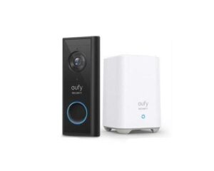 anker eufy video doorbell 2k, black (e82101w3-99)