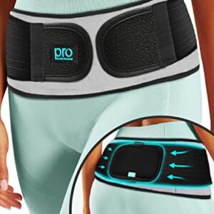 SI Belt - Sacroiliac Belt for Women and Men - SI Joint Hip Belt for Sciatica, Pelvis, Lower Back Pain Relief - Lumbar and Hip Support Brace - Trochanter Belt with Extra Compression Hip Pain Relief