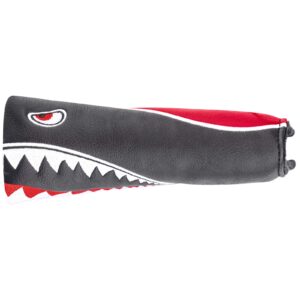 Craftsman Golf Shark Black and Red Blade Putter Cover Headcover Magnetic Closure (Blade Putter Cover)