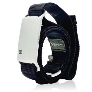 magbelt 2 - black belt/silver buckle (large)