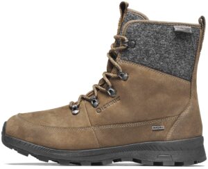 icebug mens adak michelin wic woolpower winter walking boot with traction sole, coffee/grey, 11.5