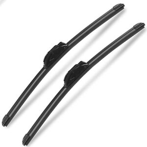 AUTOBOO 26"+ 16" Windshield Wiper Blades Premium All-Seasons OEM Quality Wipers with Durable Stable and Quiet, Pack of 2 (pair for front windshield)