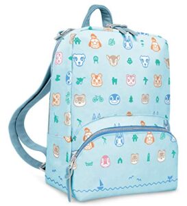 controller gear animal crossing - small backpack mini bookbag travel bag for console & accessories - outdoor pattern