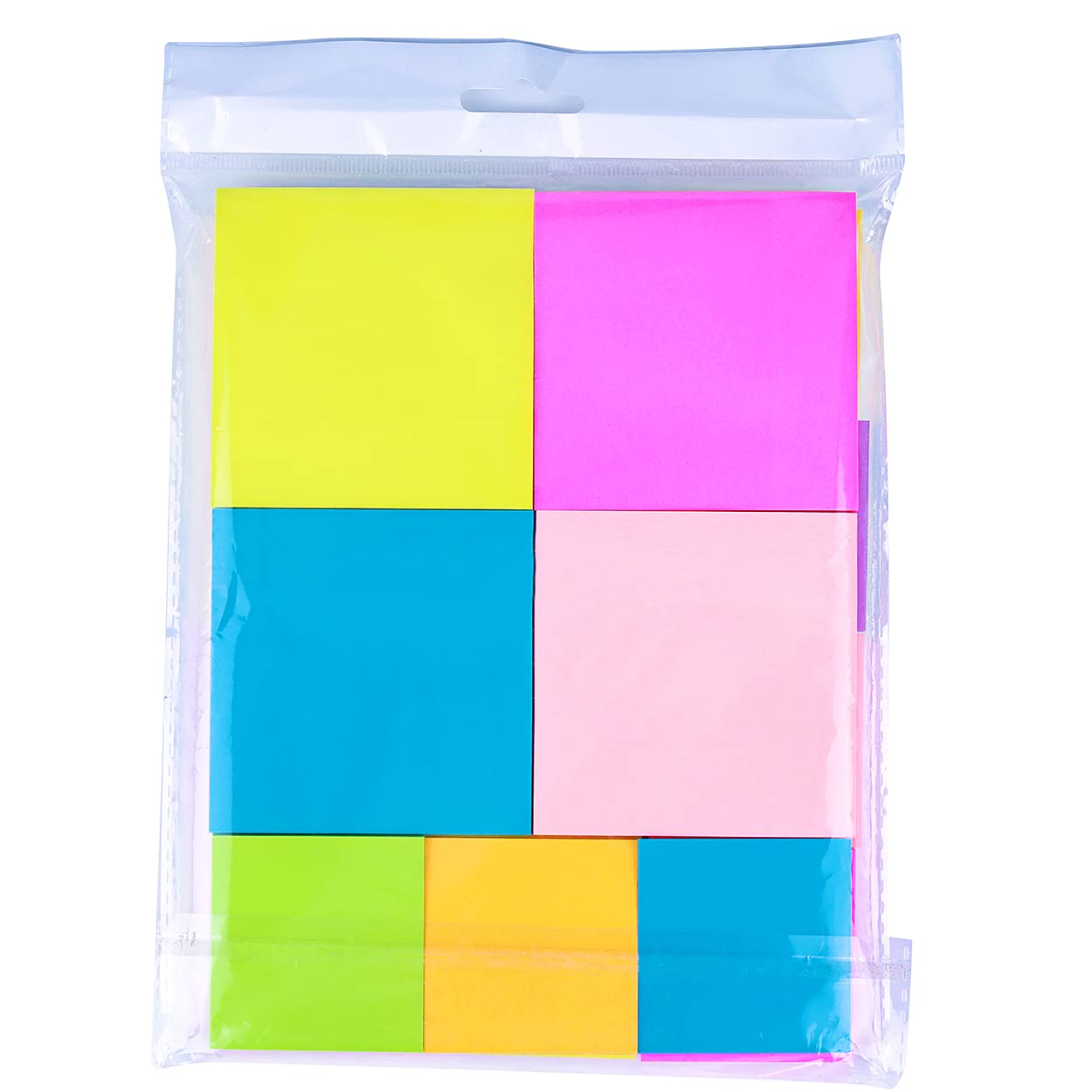 Vanpad (15 Pack) Super sticky Notes, Bright Colors Self-Stick Pads, Easy to Post for Home, Office, Notebook