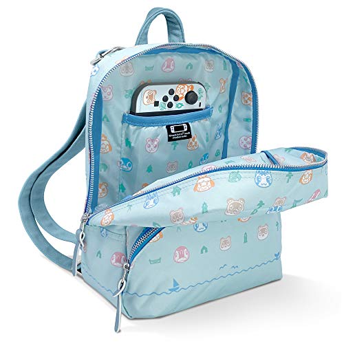 Controller Gear Animal Crossing - Small Backpack Mini Bookbag Travel Bag for Console & Accessories - Outdoor Pattern