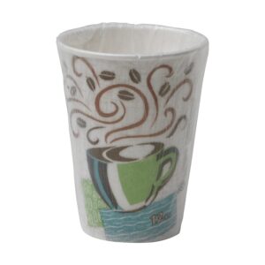 dixie perfectouch individually wrapped insulated paper hot cup, 12 oz., multicolor, 1000 cups/carton (5342cdwr)