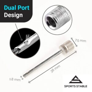 Sports Stable Spare Needle Set Universal Standard Screw Fit for Ball Pumps