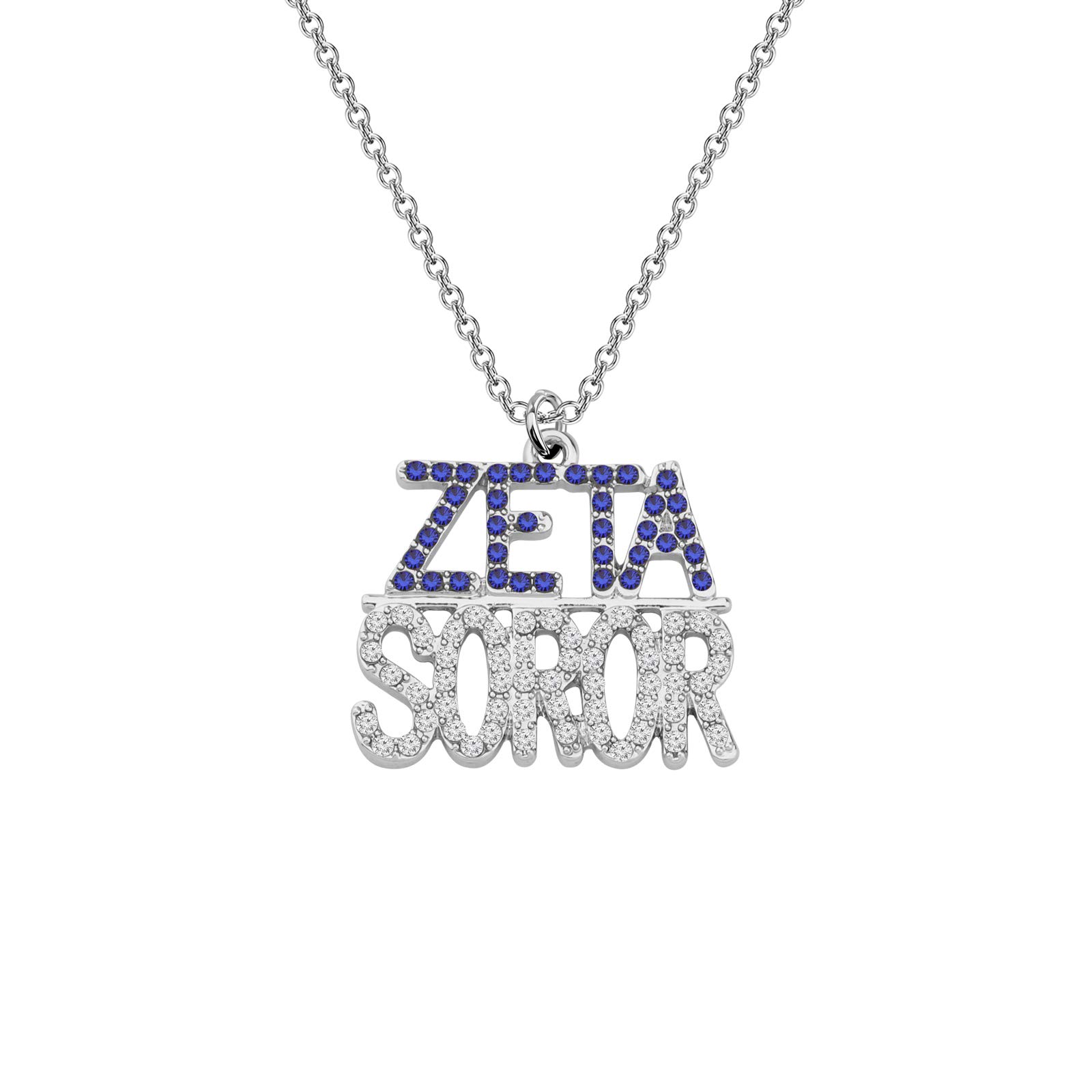 CENWA Sorority Zeta Soror Necklace 1920 Greek Sorority Jewelry Gift (Zeta Soror N)