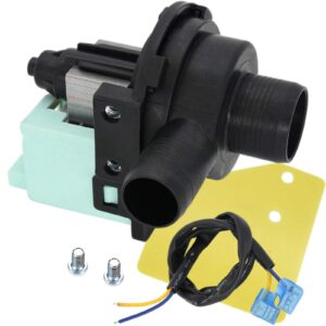 wd-5470-09 washing machine drain pump, liyyoo replacement washers drain pump, compatible with haier machine pcx-30l v12624 ppsb-04 gwt450aw hlp22p rwt150aw ap3437784 1227046 ps4128791