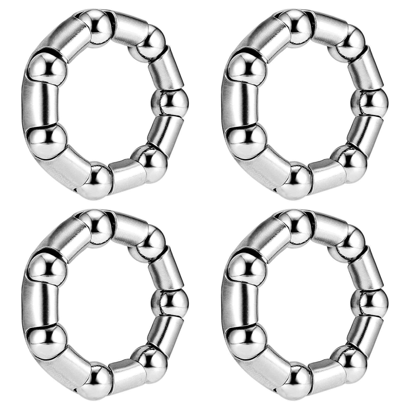 Jaceyon Bike-Ball-Bearing, Bicycle-Crank-Bearings, 5/16" x 7-Balls-Bike-Crank -Bearing, 4 Pcs Replacement MTB Part for Bike Crank or Bottom Bracket