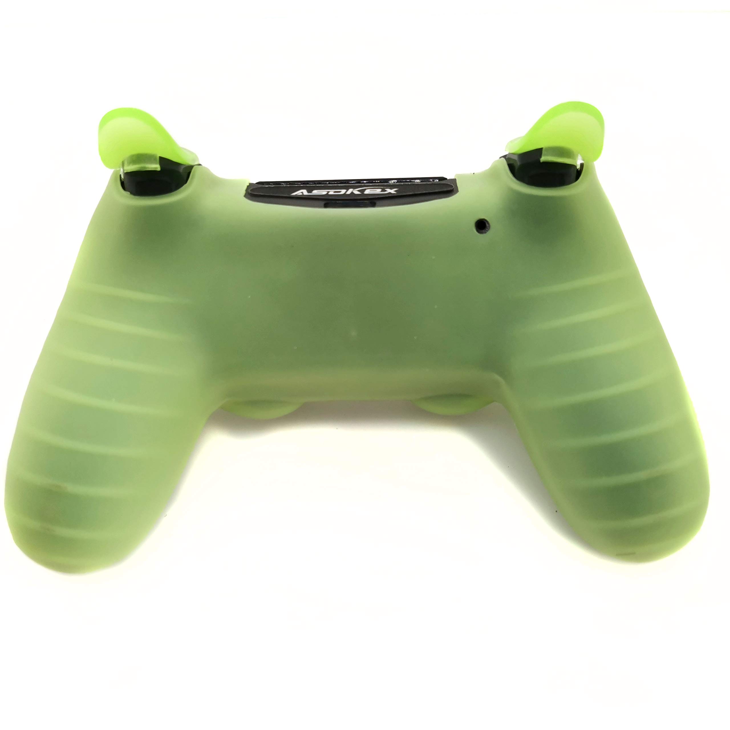 Ps4 Controller Skin Silicone Case Grip Glow in Dark Protective Cover for PS4/slim/Pro Dualshock 4 Controller(Glow Green)