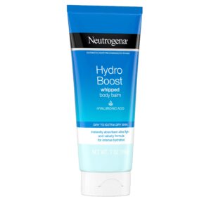 Neutrogena Hydro Boost Whipped Body Balm with Hydrating Hyaluronic Acid for Dry to Extra Dry Skin, Lightweight & Non-Greasy Daily Moisturizing Balm, 7 oz 1 ea (Pack of 3)