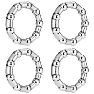 jaceyon bike-ball-bearing-retainer, bicycle-ball-bearings, 5/16" x 9-balls-bike-crank - 4 pcs replacement mountain bike parts repair accessories for mtb bicycle crank bottom bracket