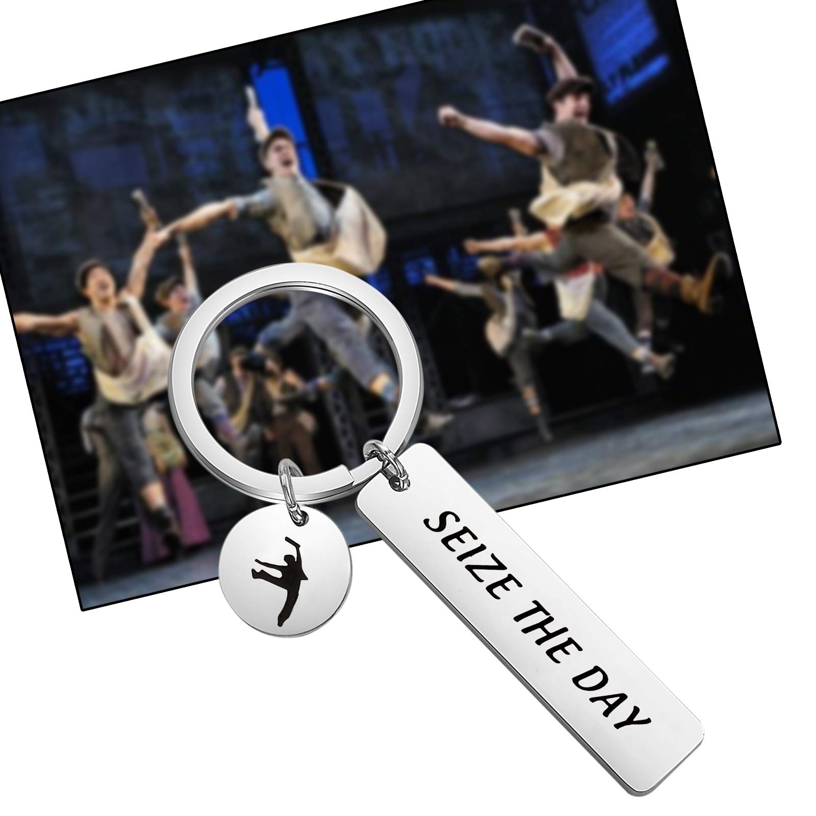 ENSIANTH Seize The Day Musical Theatre Keychain Newsies Gift Broadway Musical Gift (Keychain)