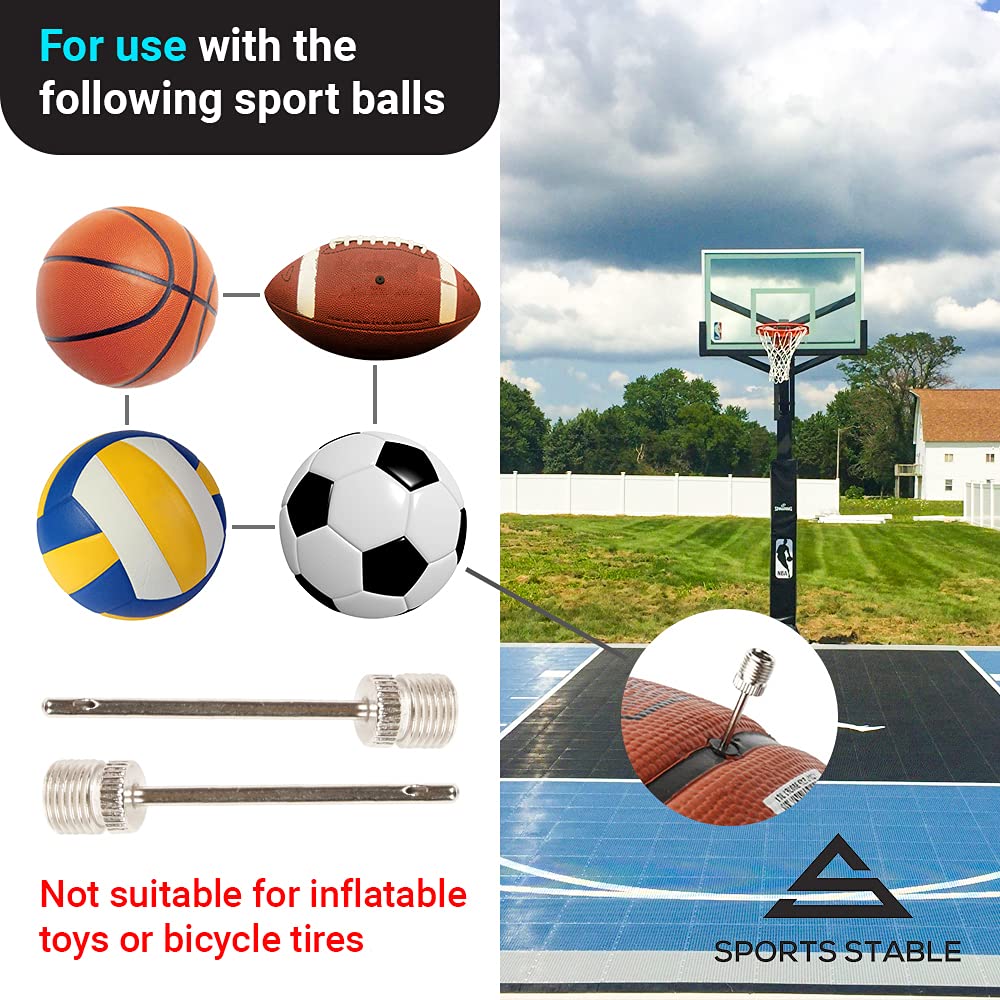 Sports Stable Spare Needle Set Universal Standard Screw Fit for Ball Pumps