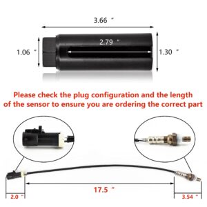 Oxygen Sensor with Socket O2 Sensor Upstream Downstream 2PCS Fit for F150 F250 F350 E150 E250 E350 Ranger Expedition Explorer Escape Tribute Lincoln Mercury Nissan Replace# 15717, 15716, 15664