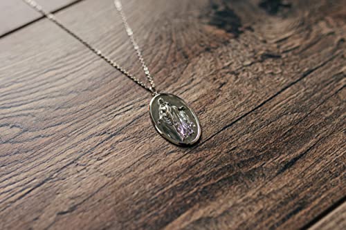 Silver LDS Christus Statue Pendant Necklace Inspirational Statue of Jesus Christ Necklace