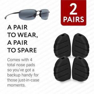 IMPRESA [2 Pairs] Nose Pads For Maui Jim Sport and Martini Sport Sunglasses - Replacement Nose Piece - Easy Slip On Nose Pads - Silicone Sunglass Nose Pads Parts