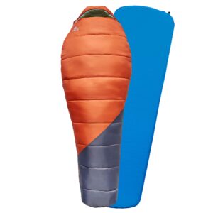 kelty trailhead kit mummy 30 degree sleeping bag and air pad bundle for adults car camping