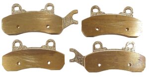 brass brake pads (2 pair) compatible with can-am 715900379, 715900380, 715900386, 715900387