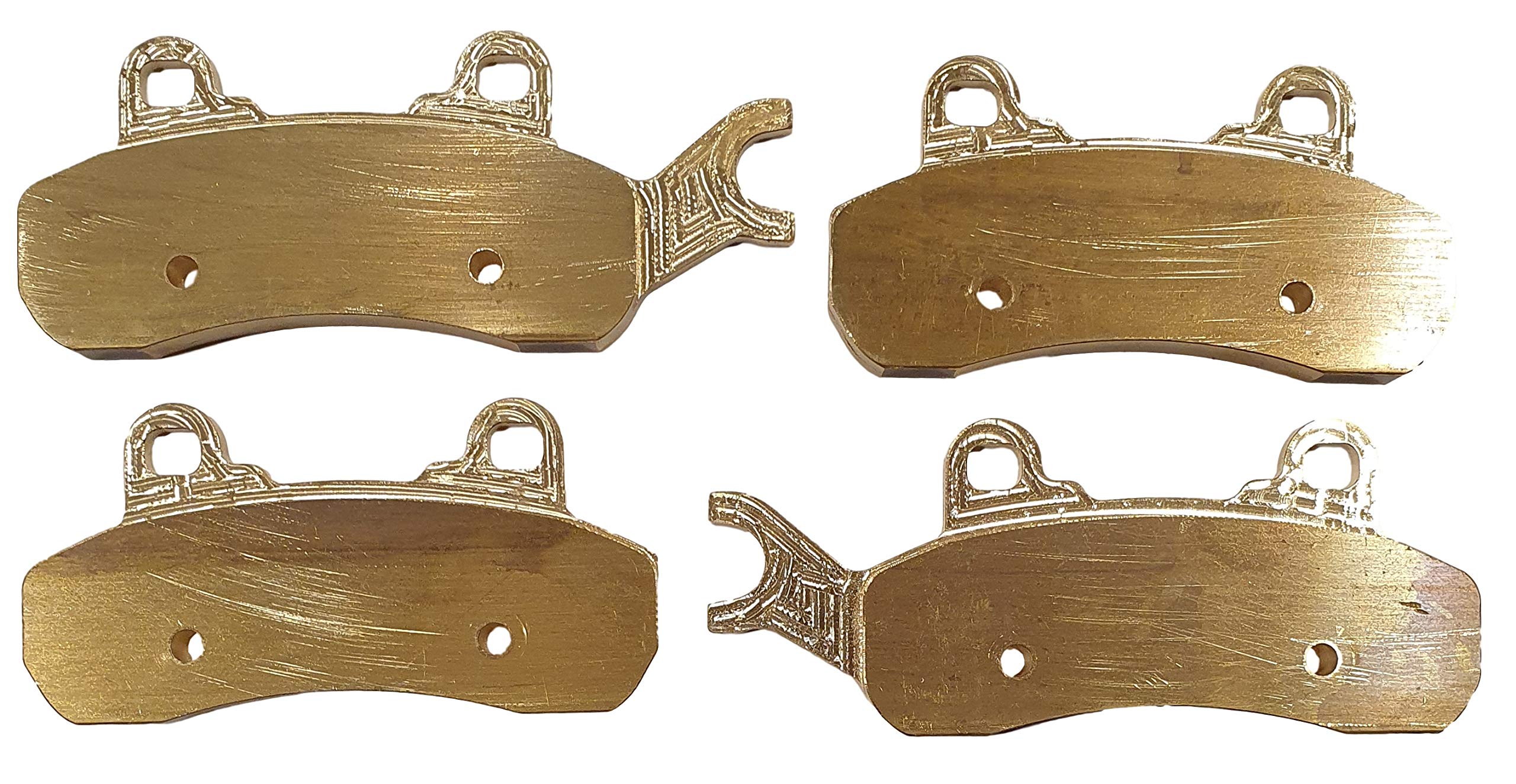 Brass Brake Pads (2 Pair) compatible with Can-Am 715900379, 715900380, 715900386, 715900387