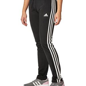 adidas Women's Warm-Up Tricot Regular 3-Stripes Track Pants, Black, Medium