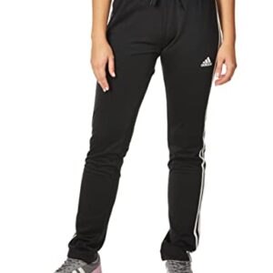 adidas Women's Warm-Up Tricot Regular 3-Stripes Track Pants, Black, Medium