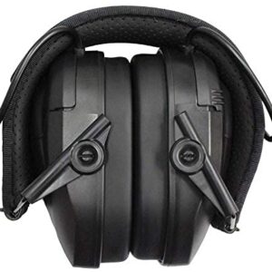 Walker's Razor Slim Patriot Series Electronic Muff Hearing Protection for Shooters and Noise Reduction Earmuffs with 23 dB NRR, Black Patriot, 2 Pack