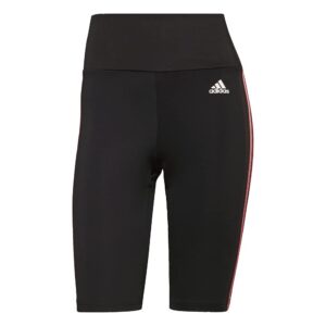 adidas 3-stripes short tights black/rose tone sm