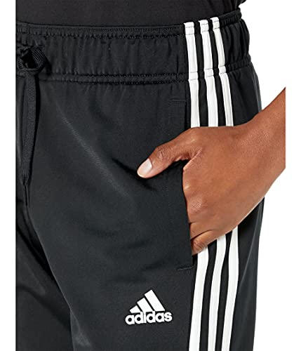 adidas Women's Warm-Up Tricot Regular 3-Stripes Track Pants, Black, Medium