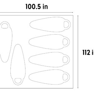 Kelty 6 Person Freestanding Rumpus Tent Footprint for Camping, Car Camping, Festivals and Family