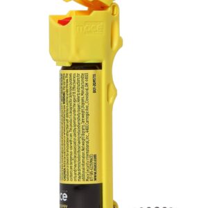 mace Brand Full Size Pepper Spray (Neon Yellow) – Accurate 12’ Powerful Pepper Spray with Flip Top Safety Cap, Leaves UV Dye on Skin – Great for Self-Defense