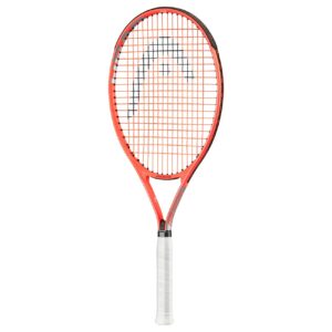 head radical jr tennis racquet - beginners pre-strung head light balance kids racket - 26 inch, red