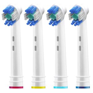 Replacement Brush Heads Compatible with Oral b Braun- 12 Electric Toothbrush Heads for Oralb- Double Clean, Floss & 3D PRO White Brushes- Fits The Kids Pro 1000 Sonic Floss, Dual, Cross, & More