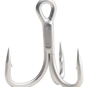 Beoccudo Saltwater Treble Hooks Large Size 4X Strong Triple Fishing Hooks for Big Game Trout Bluefish Salmon Kingfish